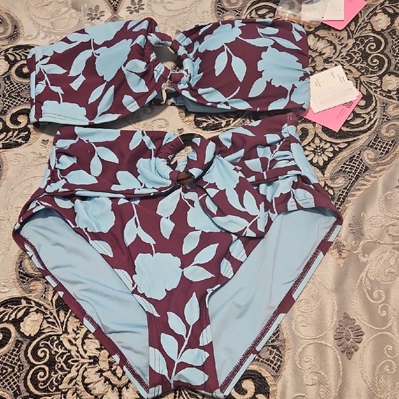 kate spade | Swim | Kate Spade Blue And Purple Bikini | Poshmark